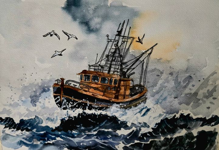 Riding the Storm - David Dockery - Paintings & Prints, Landscapes ...