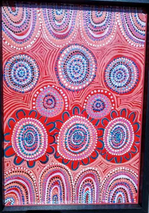 Indigenous painting - Rhienys - Paintings & Prints, Ethnic, Cultural ...