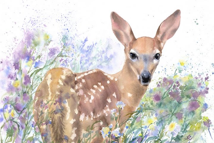 Baby Key Deer - Unicornarte - Paintings & Prints, Animals, Birds ...