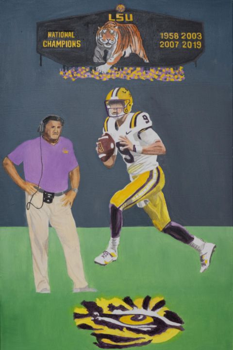 Joe Burrow LSU Years - Bill Evans - Paintings & Prints, Sports ...