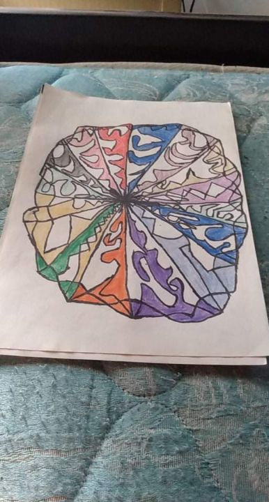 Dancing Kites - Isaiah - Paintings & Prints, Abstract, Color - ArtPal