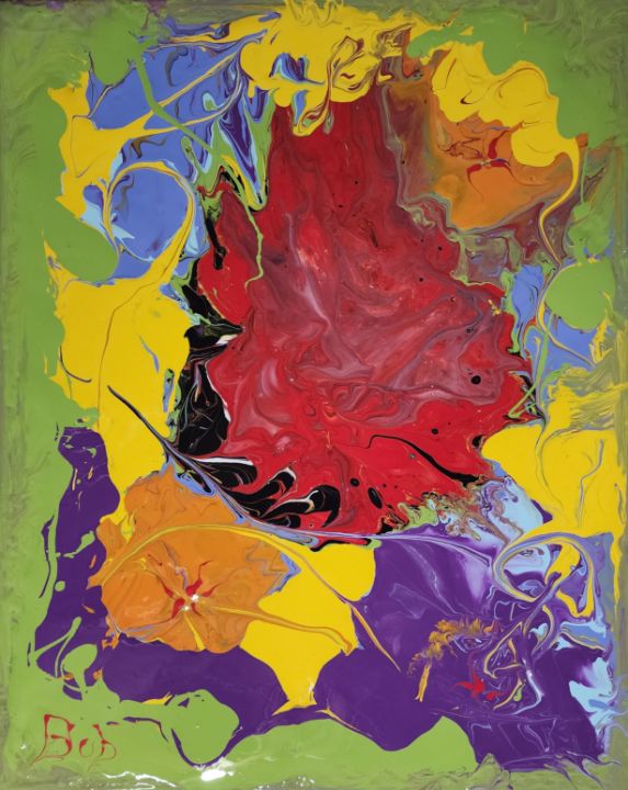 Crazy Fox - bowlesart - Paintings & Prints, Abstract, Other Abstract ...