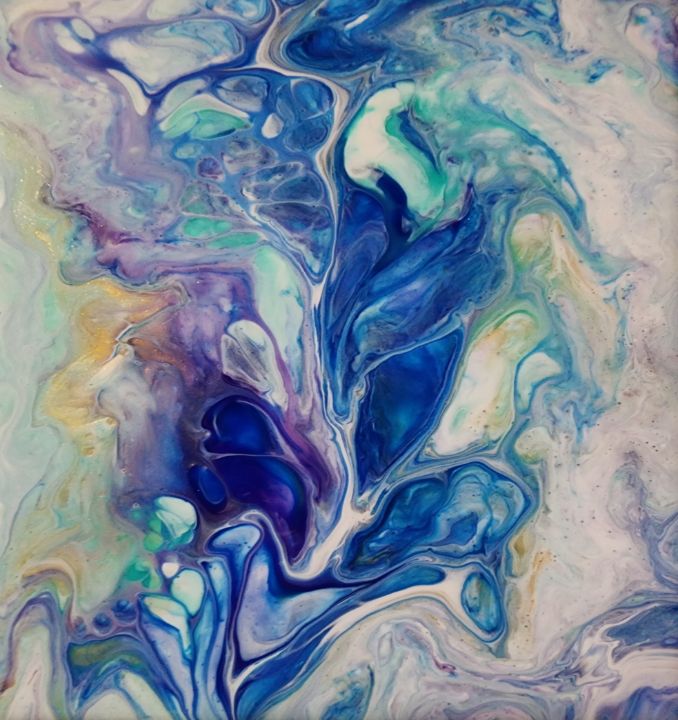 Abstract Blue #1 - bowlesart - Paintings & Prints, Abstract, Color - ArtPal