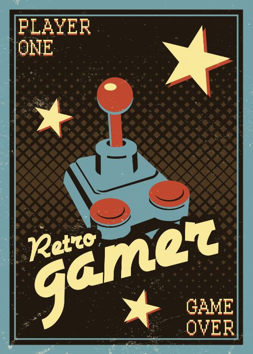 Retro Gamer - Vintage Gaming - Inspired Images - Digital Art, Science ...