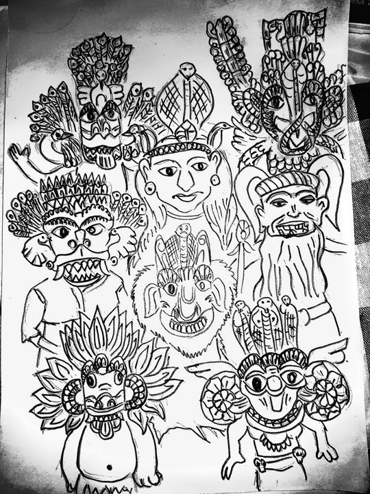 YASSA PATAW- BLACK AND WHITE VERSION - Anji ARTZ - Drawings ...