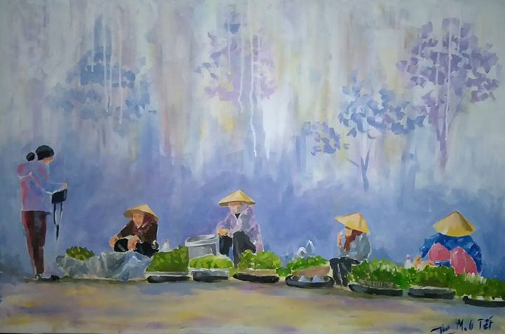 Toad market - Hung Viet - Paintings & Prints, Still Life, Other Still ...