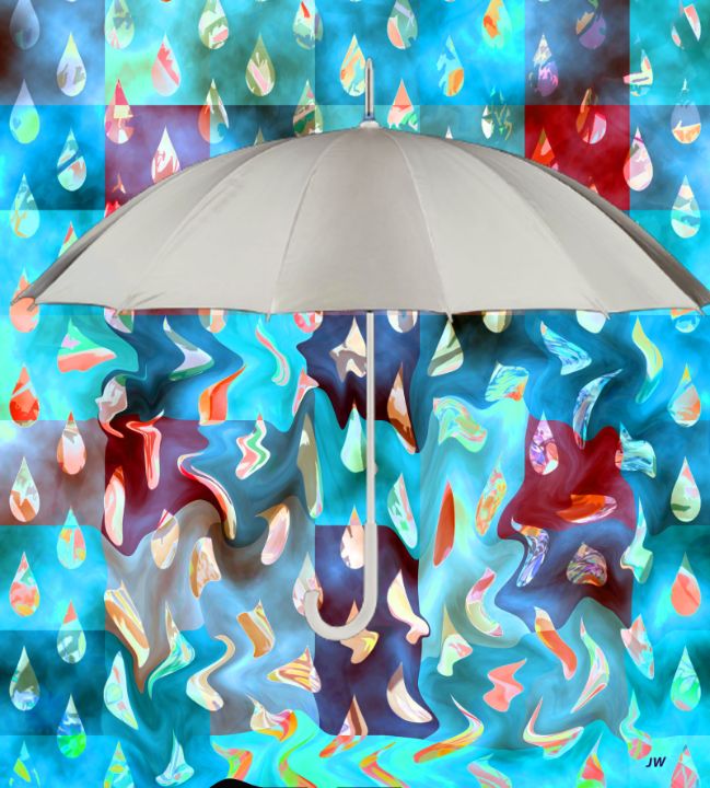 More Rain - Art Studio 99 - Digital Art & AI, Abstract, Collage - ArtPal
