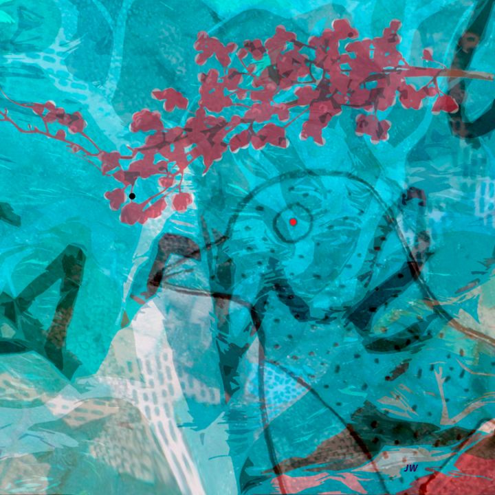 Red Berries - Art Studio 99 - Digital Art & AI, Abstract, Collage - ArtPal