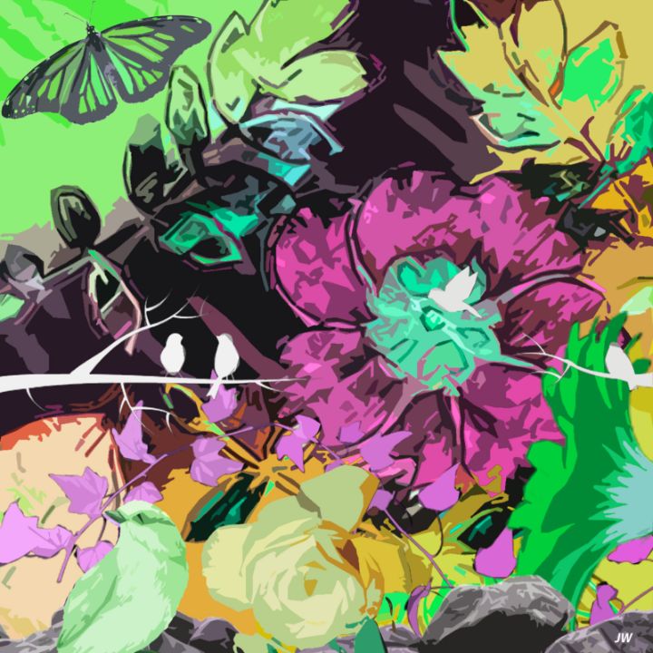 Garden Delight - Art Studio 99 - Digital Art & AI, Abstract, Collage ...