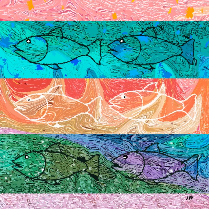 Go Fish - Art Studio 99 - Digital Art & AI, Animals, Birds, & Fish ...