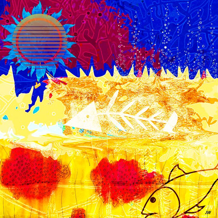 Dead Sea - Art Studio 99 - Digital Art, Abstract, Collage - ArtPal