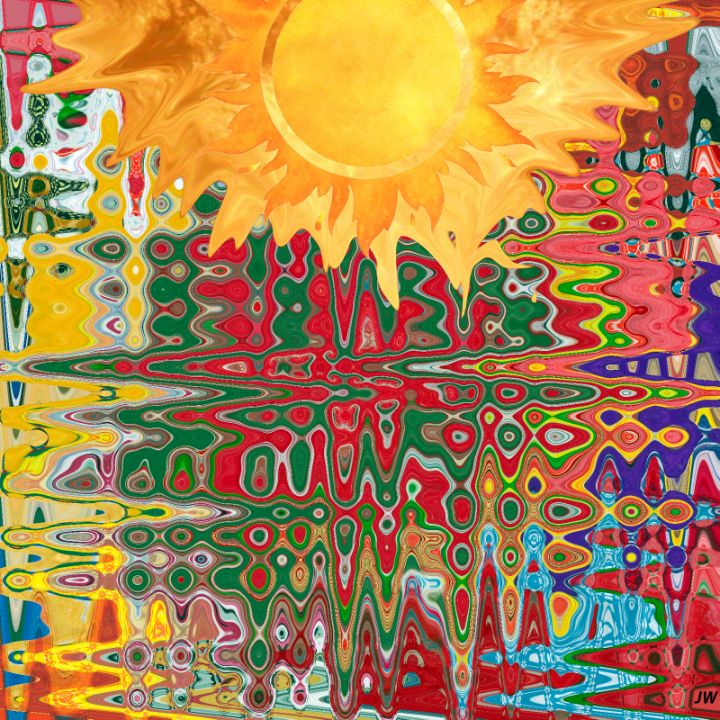 Heat Wave - Art Studio 99 - Digital Art, Abstract, Collage - ArtPal