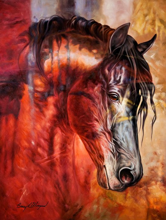 LAST RIDE - Barry L. Wingard Ph.D. - Paintings & Prints, Animals, Birds ...