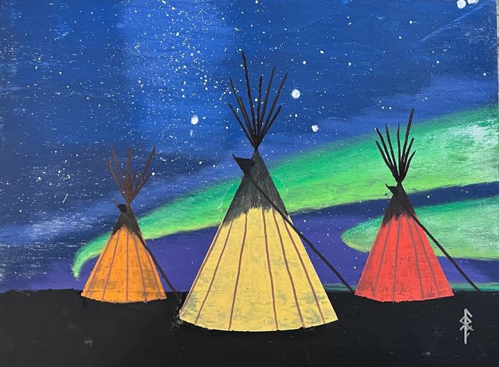 Under the Aurora… - RL RunningFox - Paintings & Prints, Ethnic ...