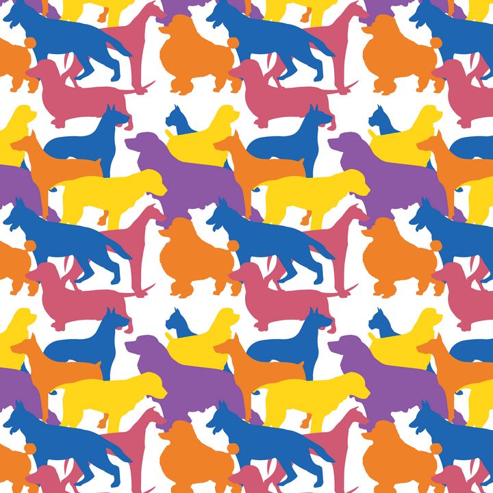 Dog Pattern - terai.nb - Digital Art & AI, Animals, Birds, & Fish, Dogs & Puppies, Other Dogs ...