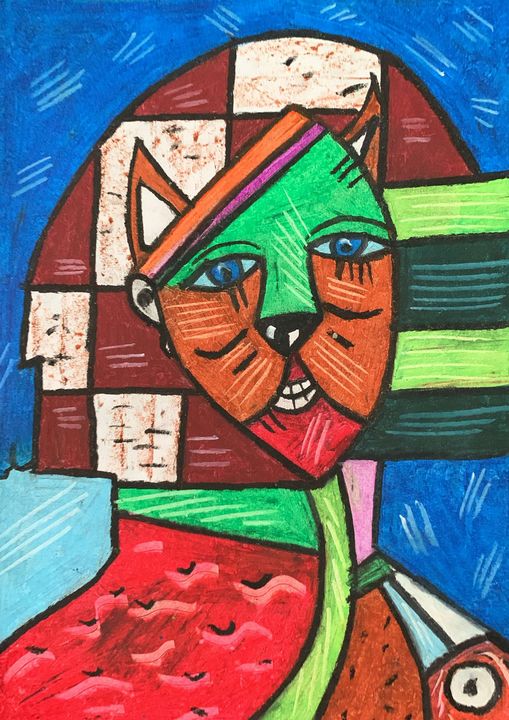 Egipcjanka kotka - Egyptian kitten - Pytelewski Art UK - Drawings ...