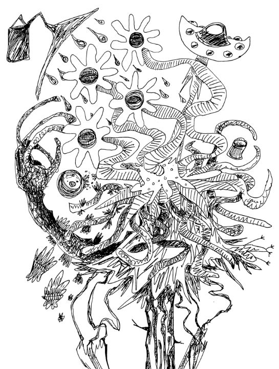 alien-plant - astrid ztar - Drawings & Illustration, Abstract, Other ...