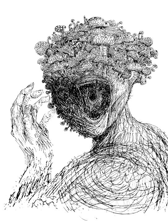 fungi - astrid ztar - Drawings & Illustration, Abstract, Other Abstract ...