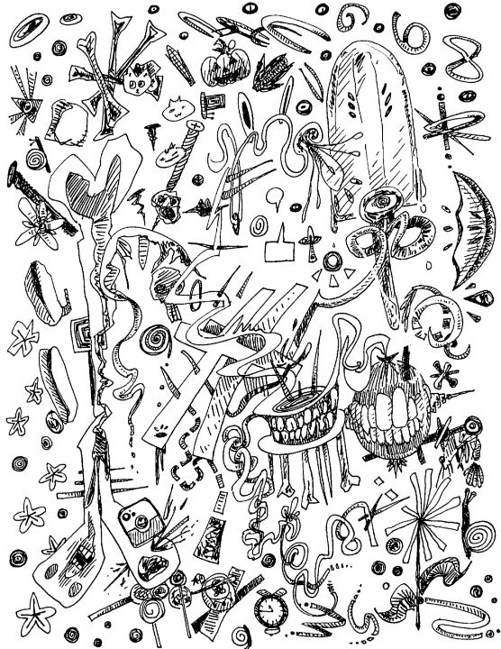 bones - astrid ztar - Drawings & Illustration, Abstract, Other Abstract ...