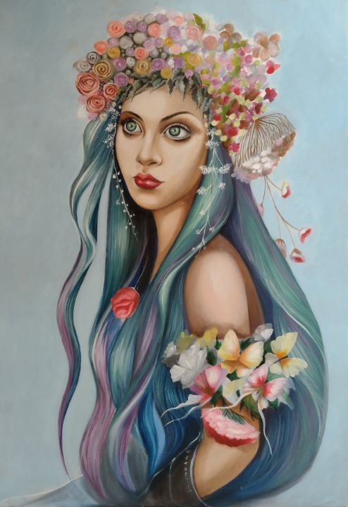 Goddess of Spring - Serenity_ultrav - Paintings & Prints, Fantasy ...