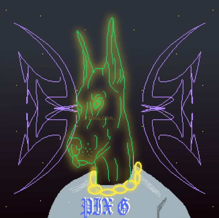 neon doberman - PIXILGLOBAL - Drawings & Illustration, Animals, Birds ...