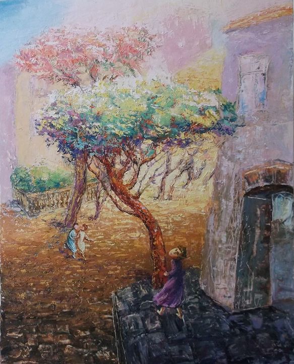 Mysterys of my Childhood Streets - Chava Shtraykher - Paintings ...