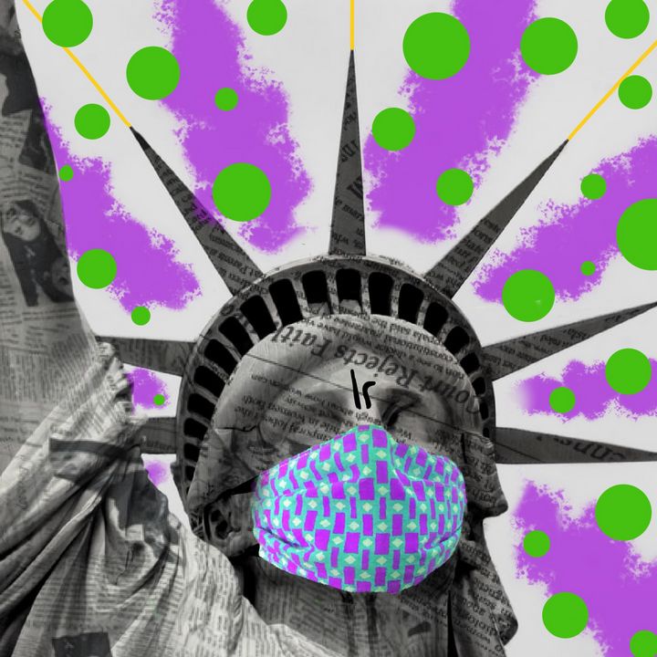 Wear A Mask - Boundless Collage - Paintings & Prints, Abstract, Collage ...