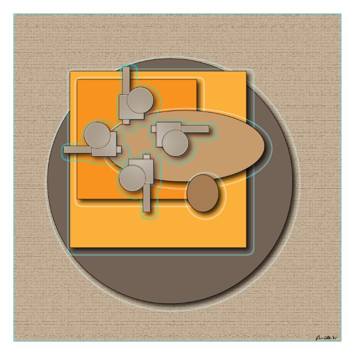Canvas Shapes - BC Designs - Digital Art, Abstract, Geometric - ArtPal