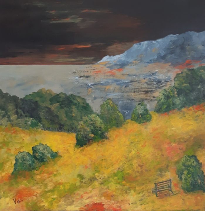 Bench with a View - vaiart - Paintings & Prints, Landscapes & Nature ...