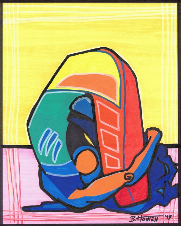 Contortion Pose ‘19 - Benjamin E. Howen III - Paintings & Prints ...