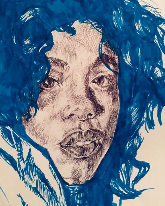 Blue - ArtbyMichael - Drawings & Illustration, People & Figures ...