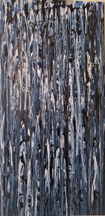 Blue Ice Storm - Creations Fine Art - Paintings & Prints, Abstract ...