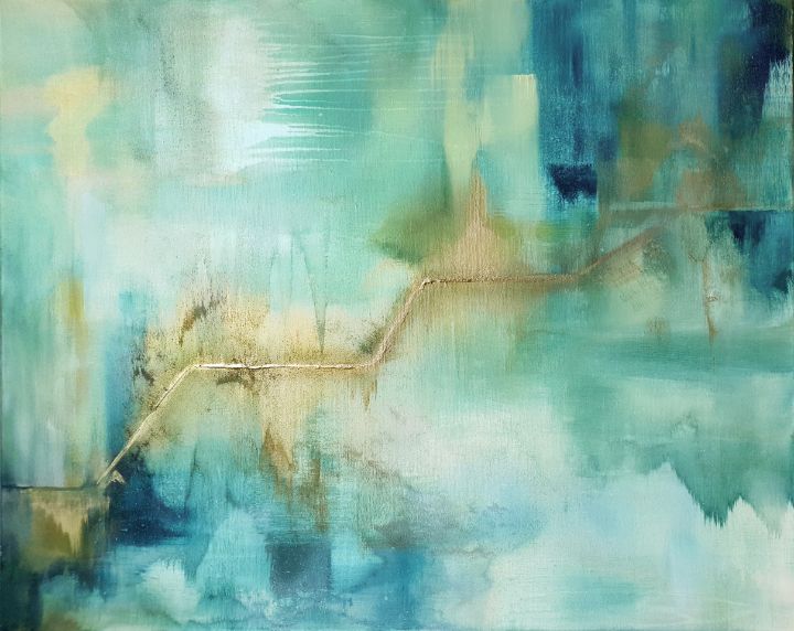 Summer Sky Blue, 2022 - Debora Hus Art - Paintings & Prints, Abstract ...