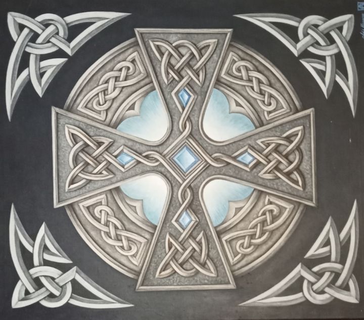 Celtic Cross II - SEERSHA ARTZ - Paintings & Prints, Religion ...