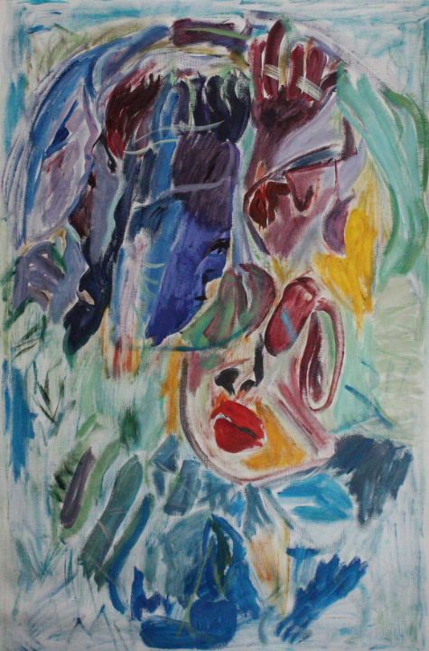 The blue dream - Mikhey Chikov - Paintings & Prints, People & Figures ...