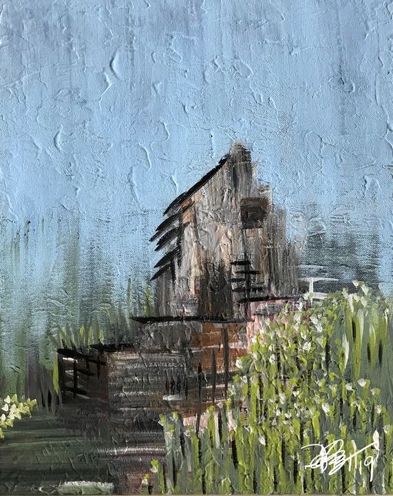 Rain - Painted Texture - Paintings & Prints, Landscapes & Nature ...