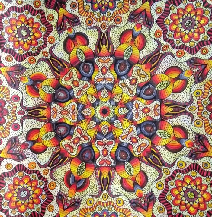Colourful vibe - Tilottama Bose - Paintings & Prints, Ethnic, Cultural ...
