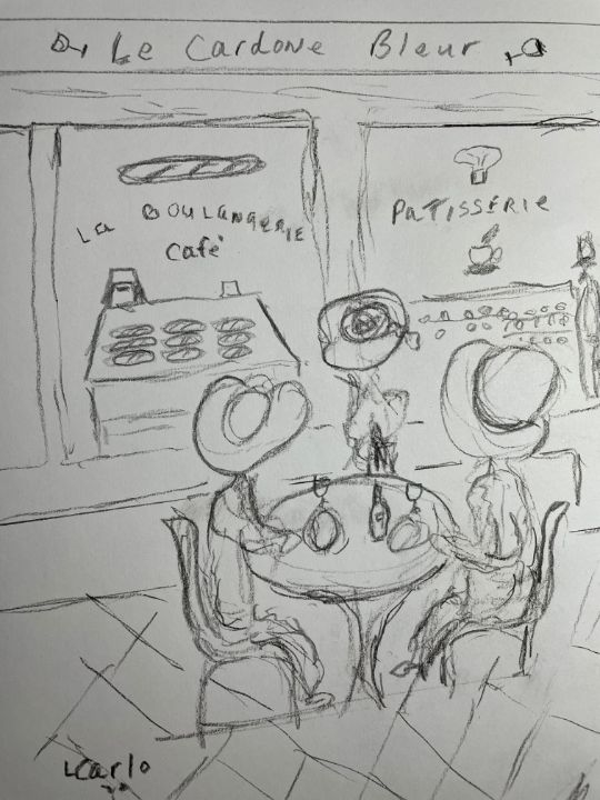 The cafe - Maple street arts - Drawings & Illustration, People ...