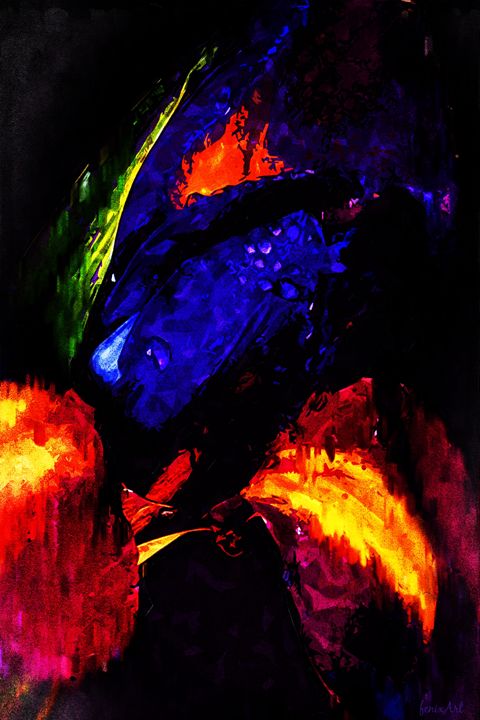 Psychedelic Rose - Phoenix Art Works - Digital Art & AI, Flowers ...