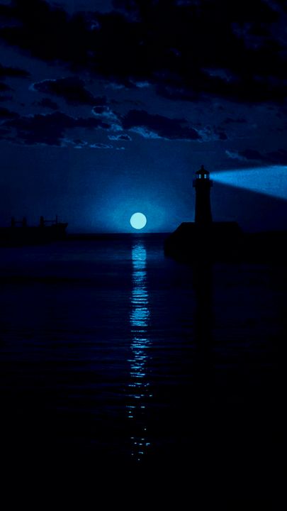 Moon rising - Phoenix Art Works - Digital Art & AI, Landscapes & Nature ...