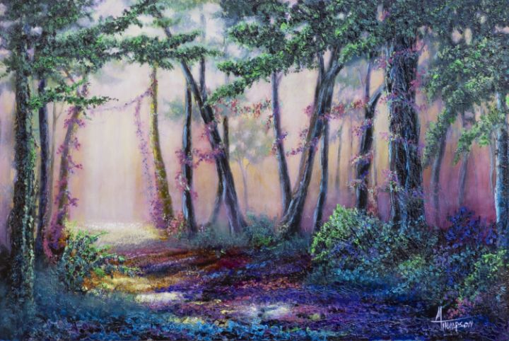 Walk The Path - M.Thompson Studio - Paintings & Prints, Landscapes ...