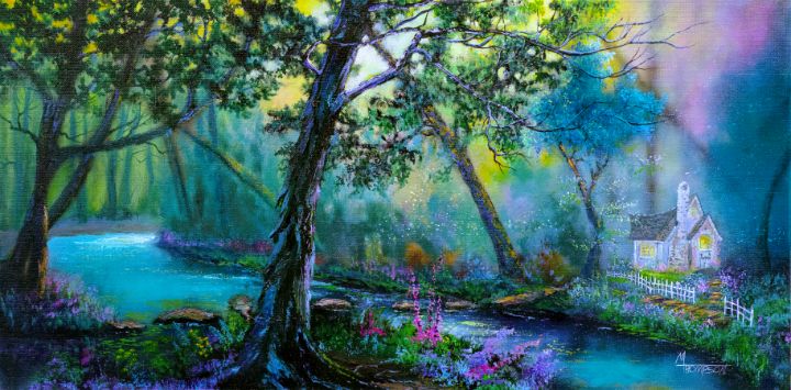 Forest Delight - M.Thompson Studio - Paintings & Prints, Landscapes ...
