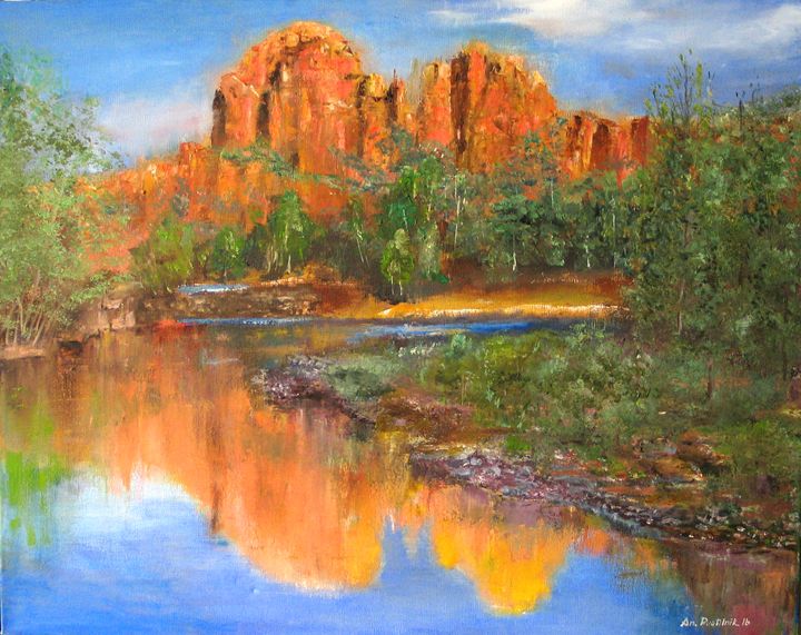 Sedona Red Rocks - Pangol Art - Paintings & Prints, Landscapes & Nature ...