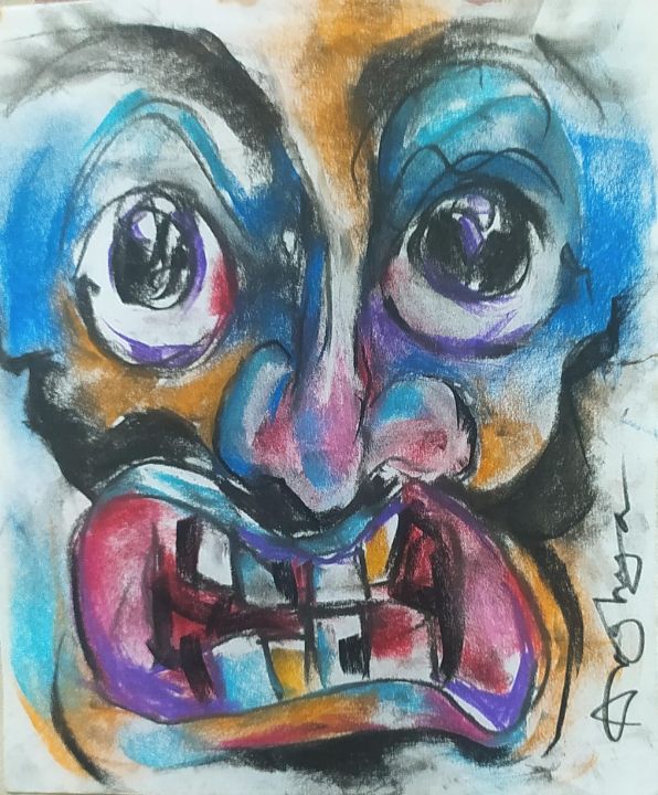 EXPRESSION SERIES (ANGER) - ARGHYAPRATIM ROY - Paintings & Prints ...