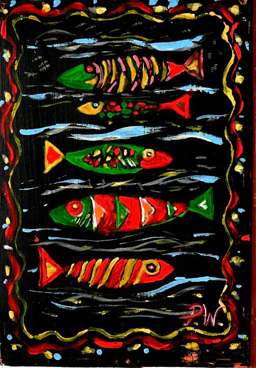 Tropical Fish - Peter Wright Art - Paintings & Prints, Abstract, Color ...