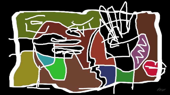 Guiding hand - Peter Wright Art - Paintings & Prints, Abstract, Color ...