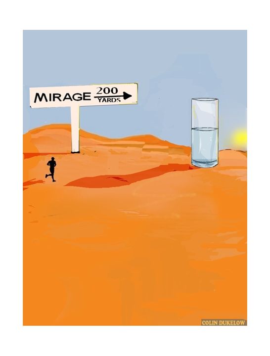 Mirage - Colin Dukelow - Drawings & Illustration, Humor & Satire, Jokes ...