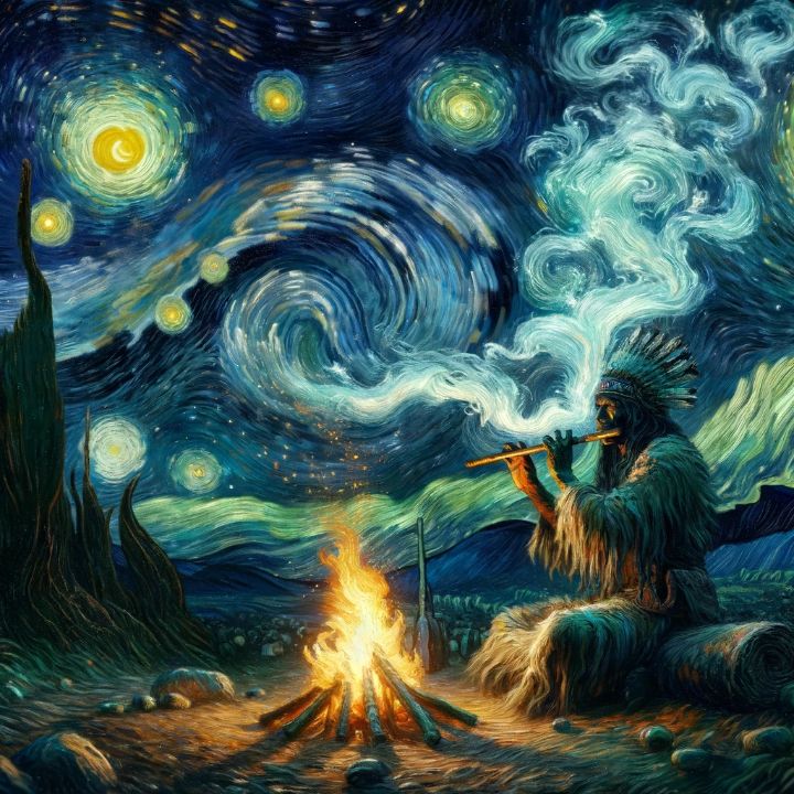 Van Gogh's Healing Fire. - A world of art - Paintings & Prints, Ethnic ...