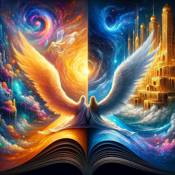 The Two Angels. - A world of art - Drawings & Illustration, Fantasy ...