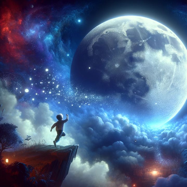 Flying to The Moon - A world of art - Drawings & Illustration, Fantasy ...